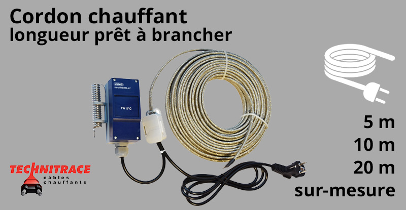 Cordon chauffant - Câbles chauffants - TECHNITRACE fabricant français ...